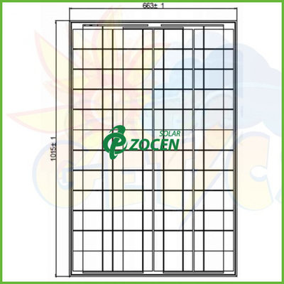 Industrial 90W Mono PV Custom Solar Panels With High Transmittance PV Glass