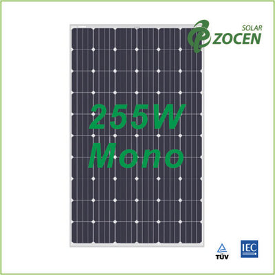 25 Years Wanrranty , Shading Tolerance , 255W Monocrystalline Solar Panels