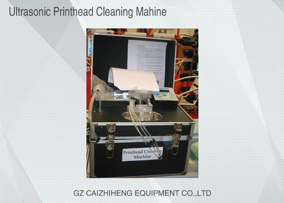 Flush Liquid Ultrasonic Printhead Cleaning Machine , Black Heated Ultrasonic Cleaner