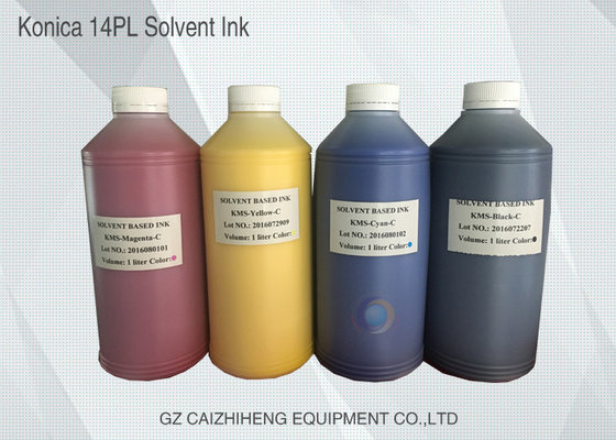 Konica 14PL Yellow Solvent Printer Ink Dynamic Fast Drying High Efficiency