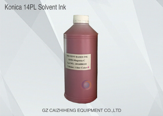 Konica 14PL Yellow Solvent Printer Ink Dynamic Fast Drying High Efficiency