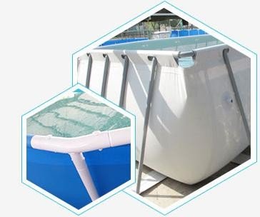 family swimming pool and irrigation water tank