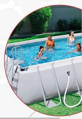 family swimming pool and irrigation water tank