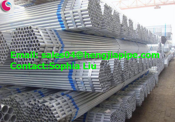 Hot galvanized steel pipes
