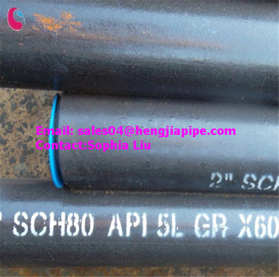 API 5L  PSL1/ PSL2 SCH80 steel pipes