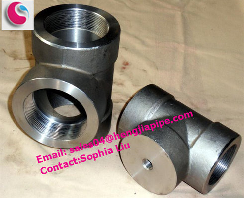ASTM A182 F304 forged tee（SW & THD）