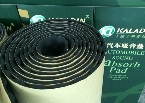 10mm Adhesive Acoustic Insulating Foam Moisture proof Noise Reducing Material Black