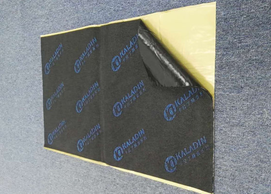 Acoustic Foam Soundproof Mat Strong Adhesive 7mm Black Rubber Foam Logo Printed