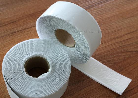 Customized 2mm Butyl Rubber Sealing Tape Roll White Pad Release Paper Surface