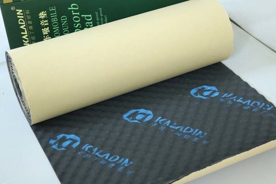 Fireproof Black Wave Sound Absorbing Mats Automotive Sound Absorbing Insulation