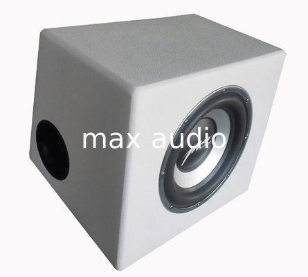 10 Inch Powered Subwoofer Enclosure , Mid Range Speaker Enclosure Painted