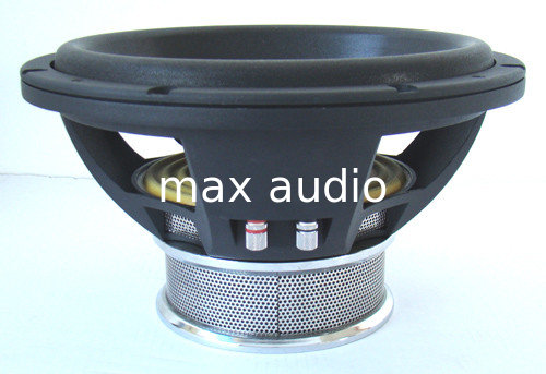 Rubber Gasket Powered Audio Speakers , High Power Subwoofer Dual 2 OHM