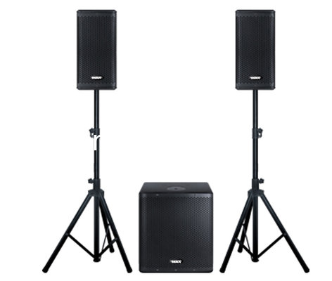 Powerful Professional Audio Speakers With 2 Satellite Speakers