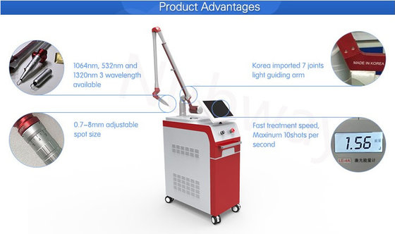 Hottest sale !!! professional q switch nd yagi laser tattoo removal machine