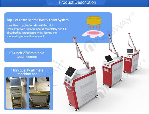 Amazing working results q switched nd yag new laser for tattoo removal machine