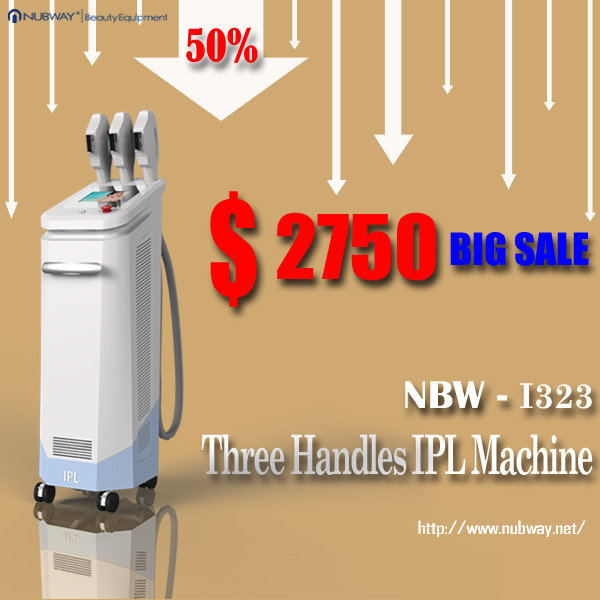 big promotion three handles ipl device beauty machines for unwanted hair removal