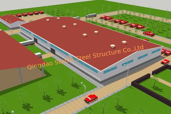 Anti-Corrosion Prefabricated Steel Warehouse supplier