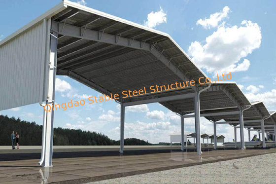 long large span with big canopy Storage warehouse supplier