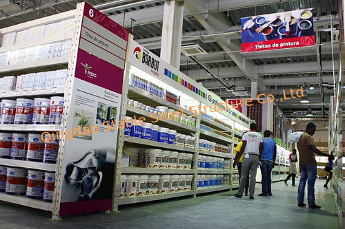 Prefabricated Steel Structure Shopping Mall with large span supplier