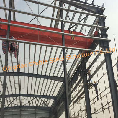 Painted Structure Steel Light Prefabricated Workshop Building supplier