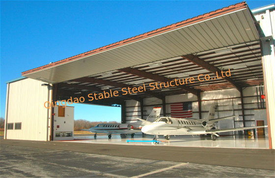 Pre-Engineered Portal Frame Light Steel Structure Hangar with Big Span supplier