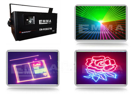 Outside Christmas Laser Light Show Projector  / 4w Rgb Projector Laser Lights