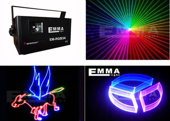 CE ROHS 1.3w Emitting Color 3D Animation Laser Show Laser Lights For Parties
