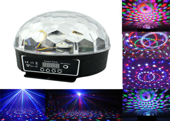 DMX512 Disco Led Stage Lights 6x LED RGB Crystal Ball Effect Laser For Golf Course