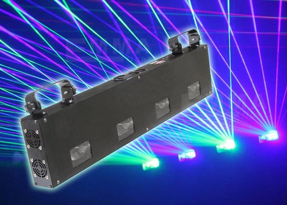 4 Lens Red Beam Light KTV Show , Square Finger Beam Lights