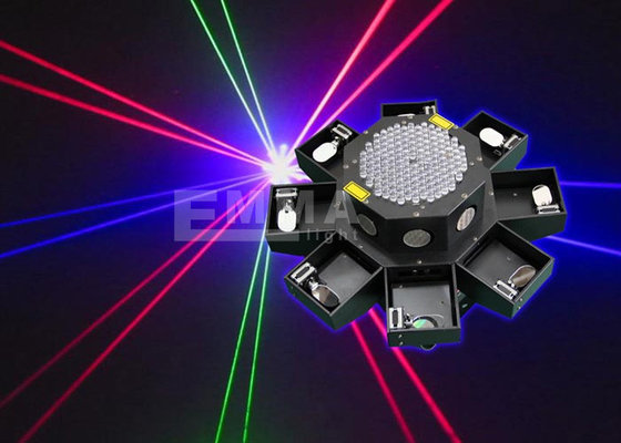 Rgb Full Color UFO Dmx Laser Beam Lights 360 Degrees Rotating Reflex System