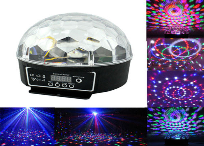 DMX512 Disco Led Stage Lights 6x LED RGB Crystal Ball Effect Laser For Golf Course