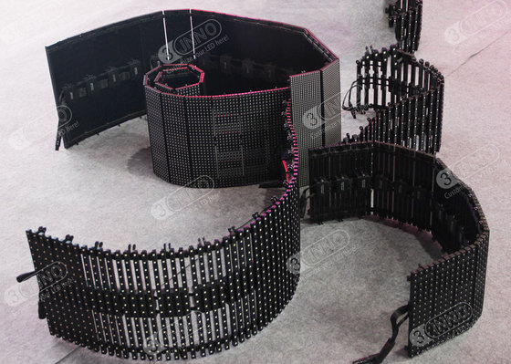 Flexible P7.8mm Foldable Rental LED Screen Show / Stage Background LED Curtain