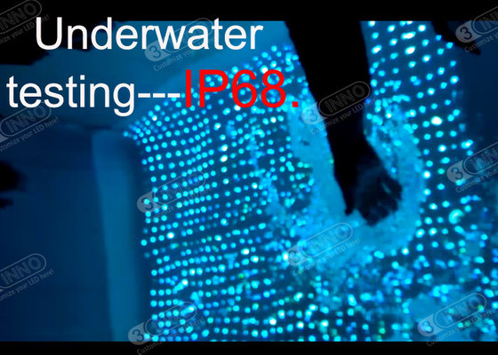 IP67 P30 Stage LED Screens 32 x 32 Pixels RGB Soft LED Mesh DC12V