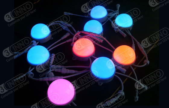 DMX Pixel lights 3 Channels 6 LEDs Diameter 50mm IP65 Waterproof