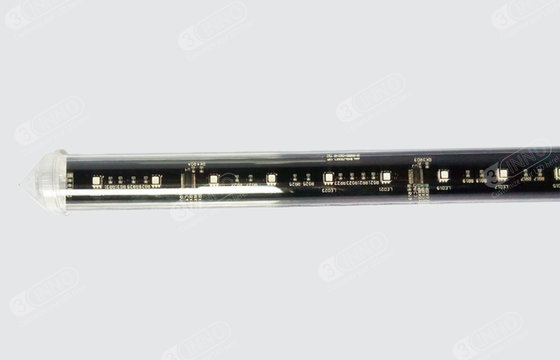 3D Full Color 0.6m Snow Falling DMX Vertical Tube waterproof For Disco