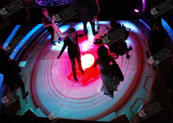 Indoor Concert LED Dancing Floor Display  SMD LED Lightweight Die Casting Cabinet
