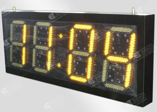 Time / Temperature LED Digital Signage Single / Dual Color Number LED Display
