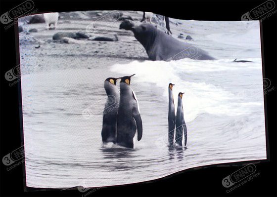 Aluminum Rental Arc LED Display Lightweight and High Contrast 500*1000 Indoor Led Sign