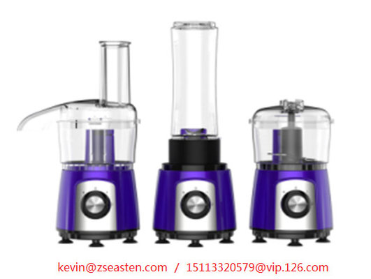 3-in-1 Smoothie Blender/0.5 Liters Meat Chopper/ Slicing Food Processor/ 350W Multi-functional Food Processor