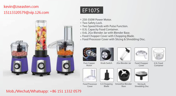 Wholesale Efficient Stainless Steel 3 Cup Mini Food Processor/ Double Blade Multi-function Food Processor
