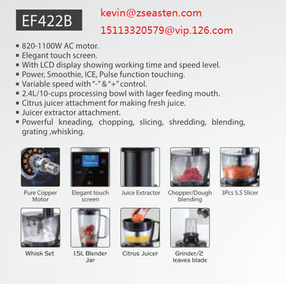 Easten New Home Use Food Processor EF422B/ Commercial Multifunction Food Processor With CE RoHS GS
