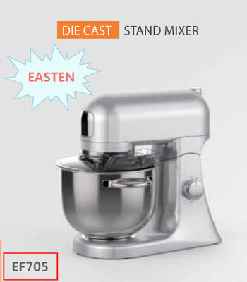 Easten 1000W Stand Mixer EF705 With Salad Maker / 4.5 Liters Die Casting Stand Mixer With Meat Grinder