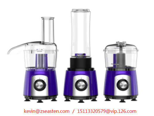 3-in-1 Smoothie Blender/0.5 Liters Meat Chopper/ Slicing Food Processor/ 350W Multi-functional Food Processor