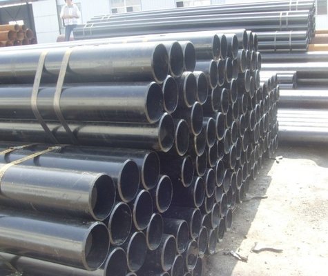 Epoxy Coated Seamless Black Steel Pipe / Piping OD 1/8" - 28"