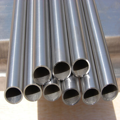 Round Grade 3 Seamless Titanium Pipe ASTM B337 B338 Of Condenser Tubes