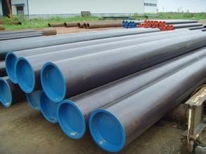 Black Painted LSAW / ERW Welded Seamless Carbon Steel Pipe For Construction
