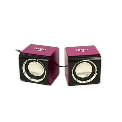 Cube Mini USB 2.0 Portable Wired Speakers with Volume Control 4OHM