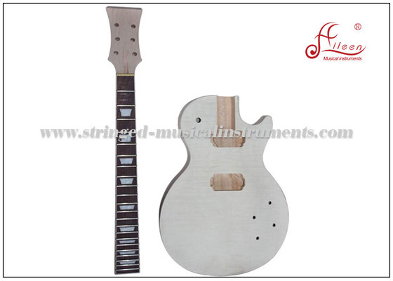 LP Style Solid Basswood DIY Electric Guitar Kits With Rosewood Fingerboard