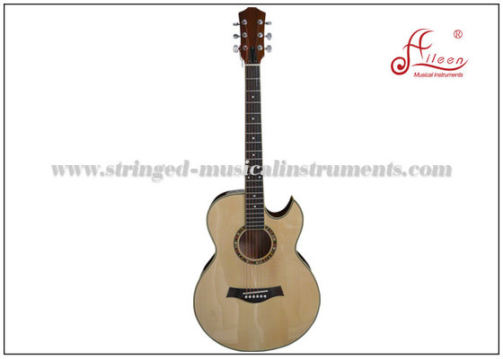 4 Band EQ Sapele Electric Guitar , Spruce Plywood Cutaway 40 Inch Guitar