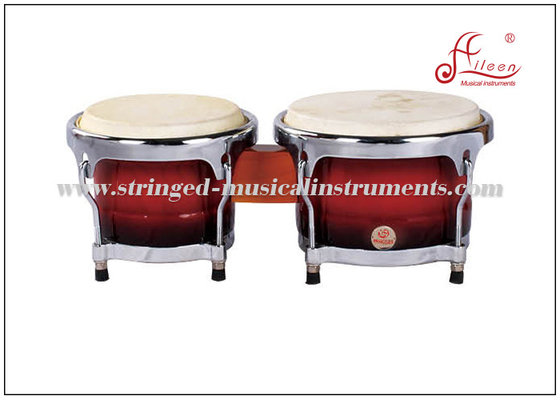 Percussion Bongos Musical Instrument  , White Toon Wooden Professional Bongo Drums